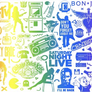 80s Homage Theme Everything 1980s Laser Engraving File - Etsy Australia