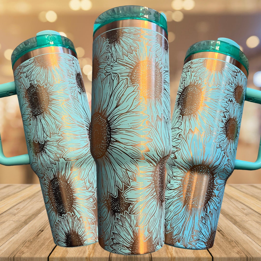 Sunflower Wrap Tumbler Laser Engraving File - Etsy