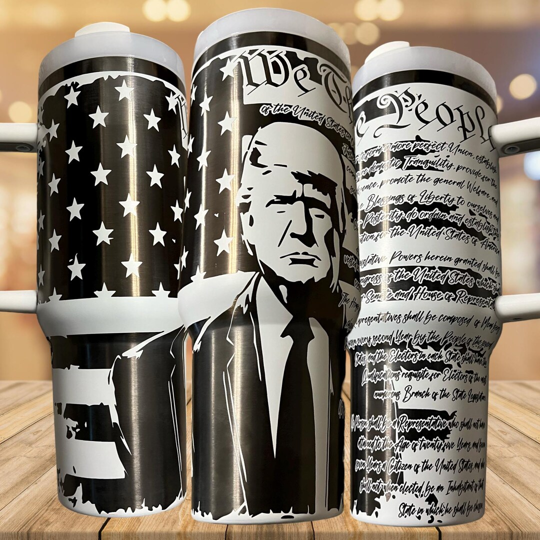 Trump Patriotic We the People Stainless Steel 20, 30, or 40 Oz Tumbler ...