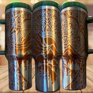 Curse Word Mandala Adult Mandala Seamless Wrap Tumbler Laser Engraving ...