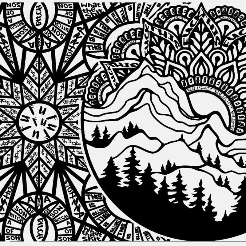 Mandala With Words - Etsy