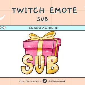 Twitch Sub Emotes/ Twitch Emotes/ Sub Emotes/ Gift Emote Stream/ Sub ...