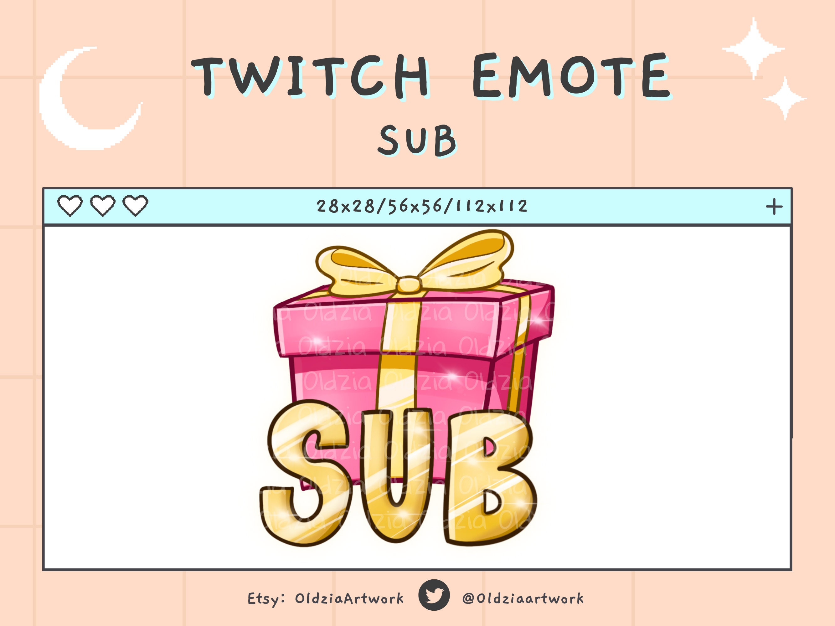 Twitch Sub Emotes/ Twitch Emotes/ Sub Emotes/ Gift Emote Stream/ Sub ...