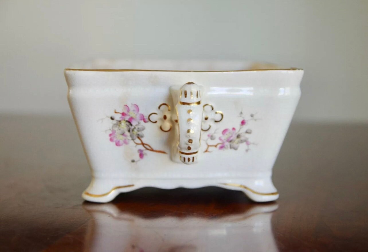 Vintage Mercer Pottery Soup Tureen Pink Floral Design With - Etsy