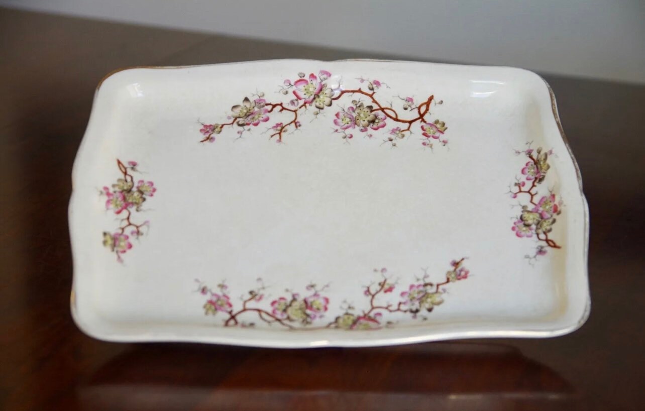 Vintage Mercer Pottery Soup Tureen Pink Floral Design With - Etsy