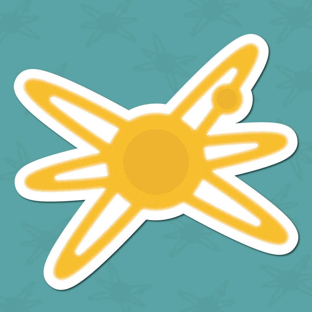 Lectronn Superhero Atom Costume Emblem Sticker Comic Book Aesthetic ...