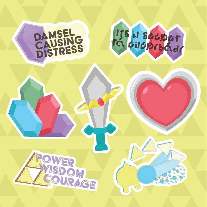 Damsel in Distress Meme Sticker | Echoes of Wisdom Inspired ...