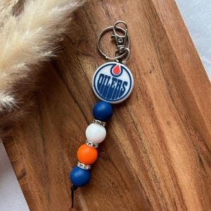 Oilers Silicone Keychain | Silicone Keychain | Hockey Keychain ...