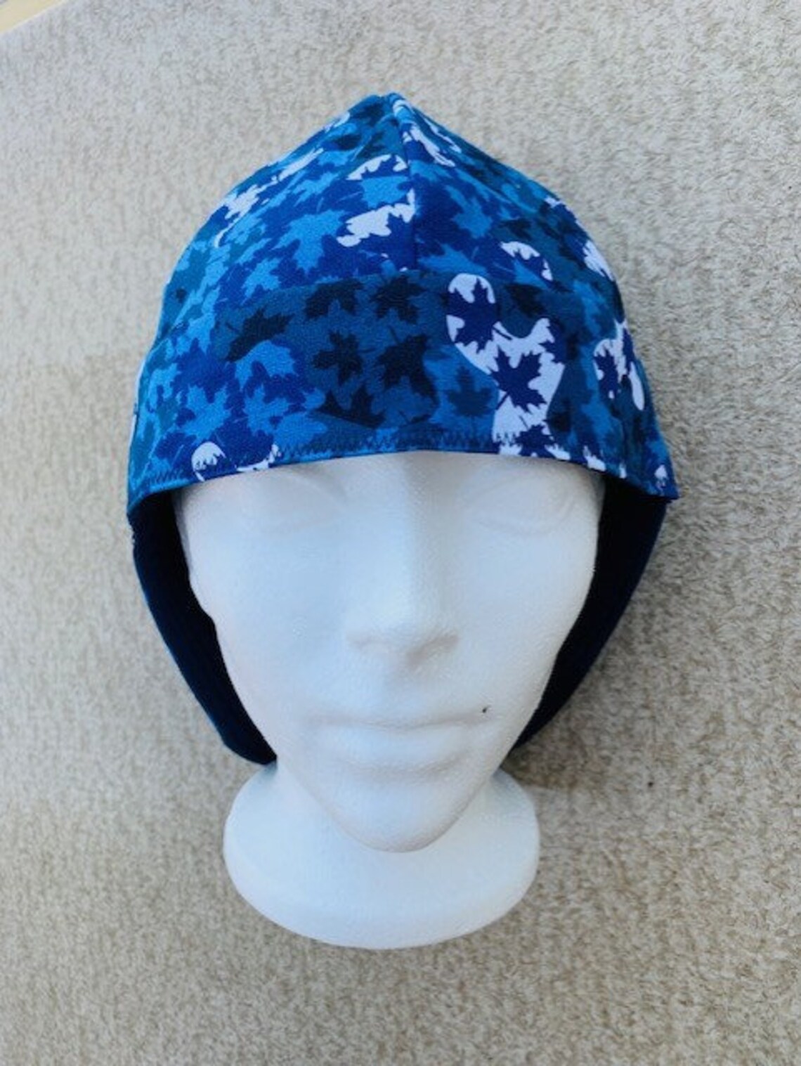 Blue Camo Welding Cap | Welding Beanie | Pipefitting | Canada Leafs ...