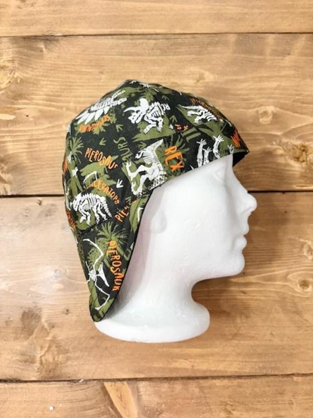 Dinosaur T-rex Welding Cap | T-rex | Dinosaur | Reversible | Pipe ...