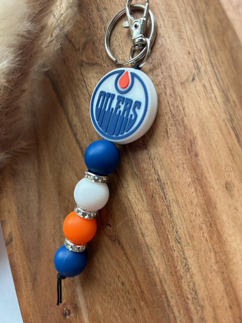 Oilers Silicone Keychain | Silicone Keychain | Hockey Keychain ...