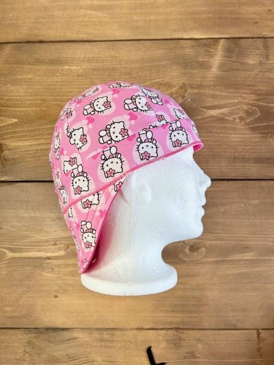 Pink Floral Hello Kitty Welding Cap | Hot Pink | Hello Kitty ...