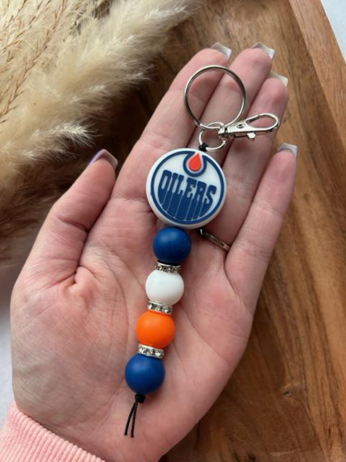 Oilers Silicone Keychain | Silicone Keychain | Hockey Keychain ...