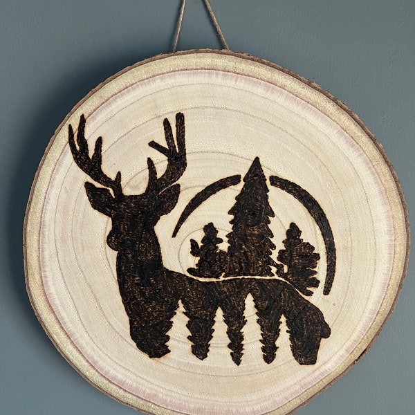 Wood Burning Deer - Etsy