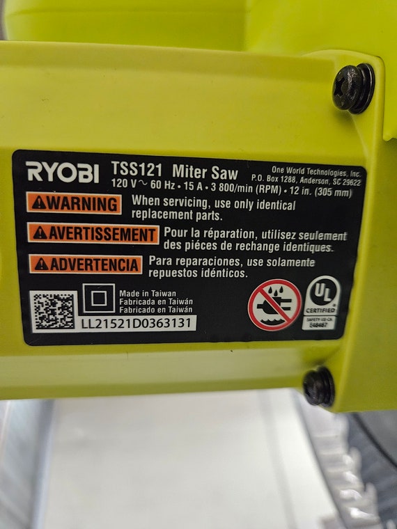 Ryobi tss121t store