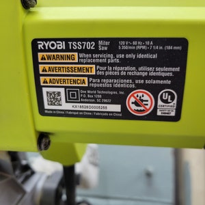 Ryobi Miter Saw TSS702 Vacuum Adapter. - Etsy