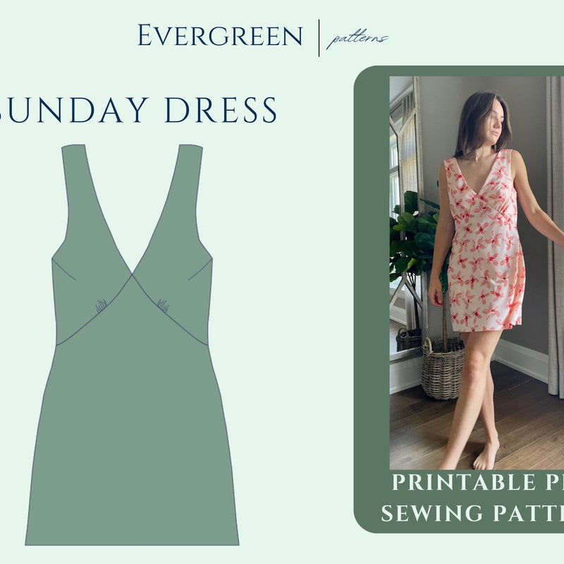Simple Dress Pattern - Etsy