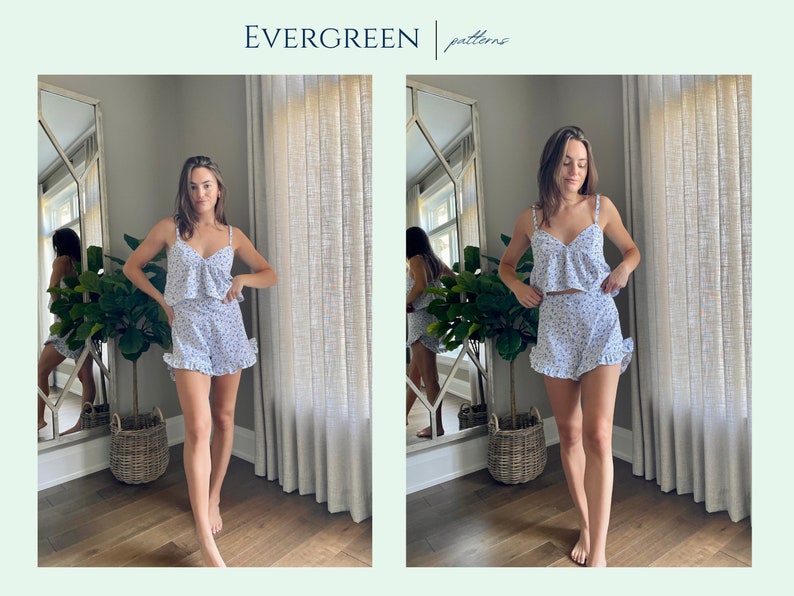 Cottage Core Pyjama Sewing Pattern PDF - Etsy