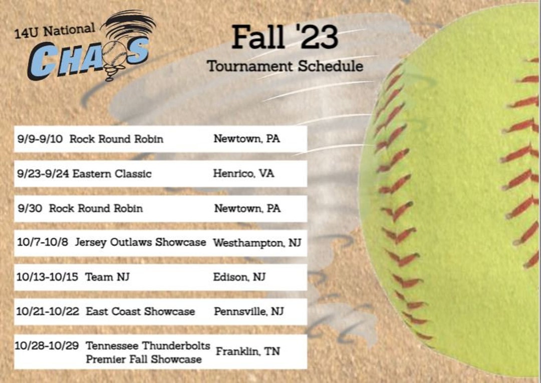 Editable Tournament Game Schedules, Sports Schedule Templates, Game Day ...