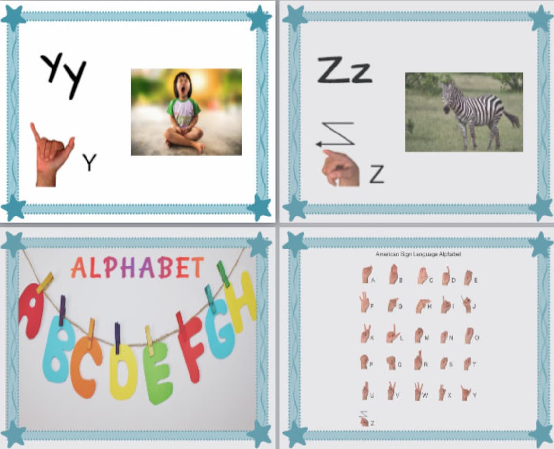 Preschool Sign Language Alphabet, Real-world Photos, Meets Multiple ...