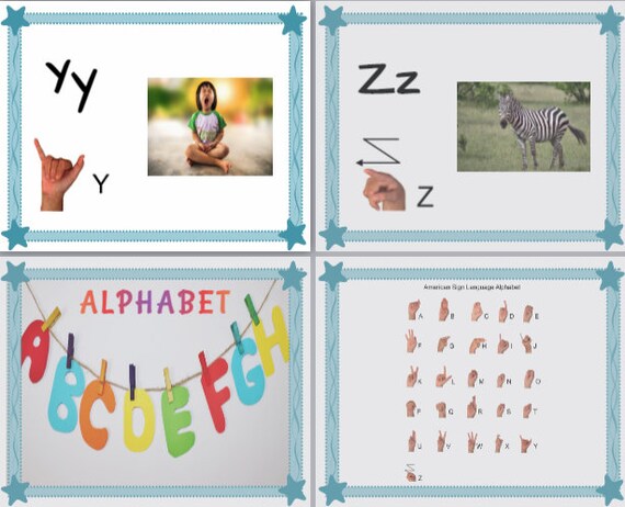 Preschool Sign Language Alphabet Real-world Photos Meets - Etsy