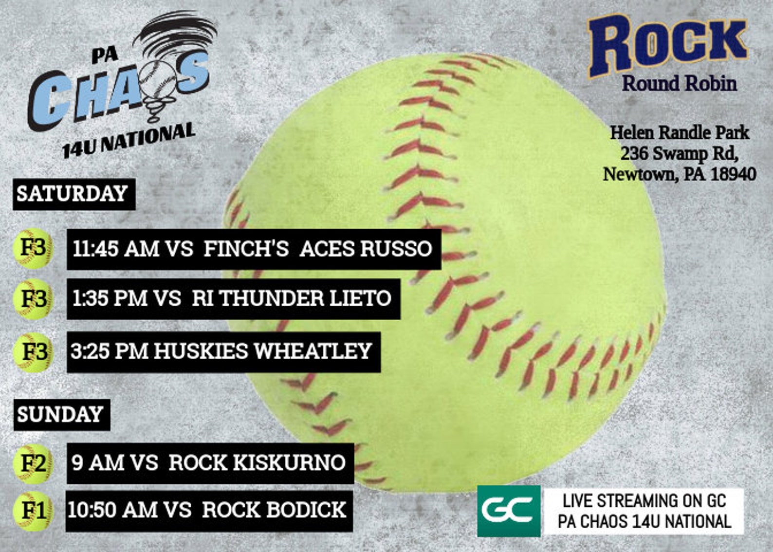 Softball Tournament Schedule Template - Etsy