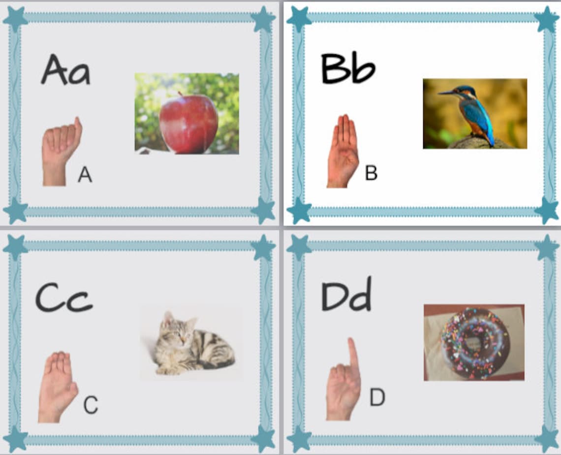 Preschool Sign Language Alphabet, Real-world Photos, Meets Multiple ...