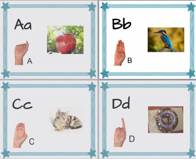 Preschool Sign Language Alphabet, Real-world Photos, Meets Multiple ...