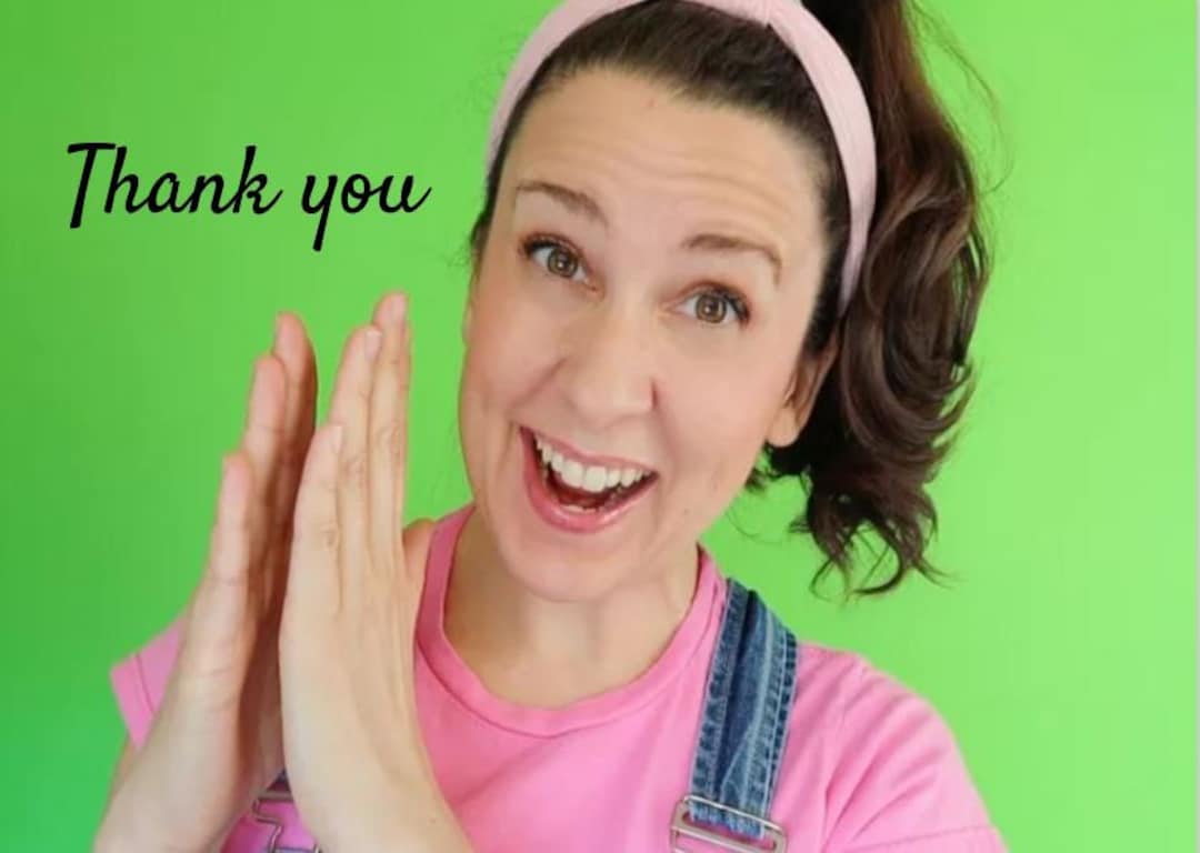 Ms. Rachel Thank You Card - Etsy Australia