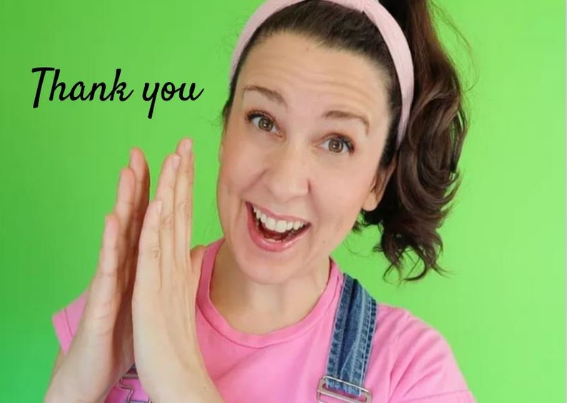 Ms. Rachel Thank You Card - Etsy Australia