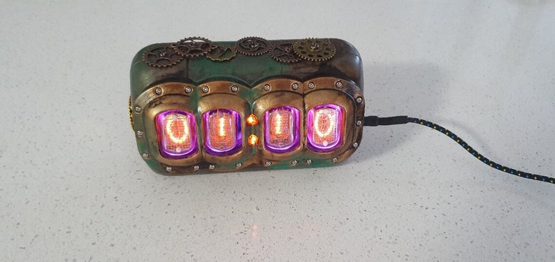 Steampunk Styled Nixie Tube Clock - Etsy