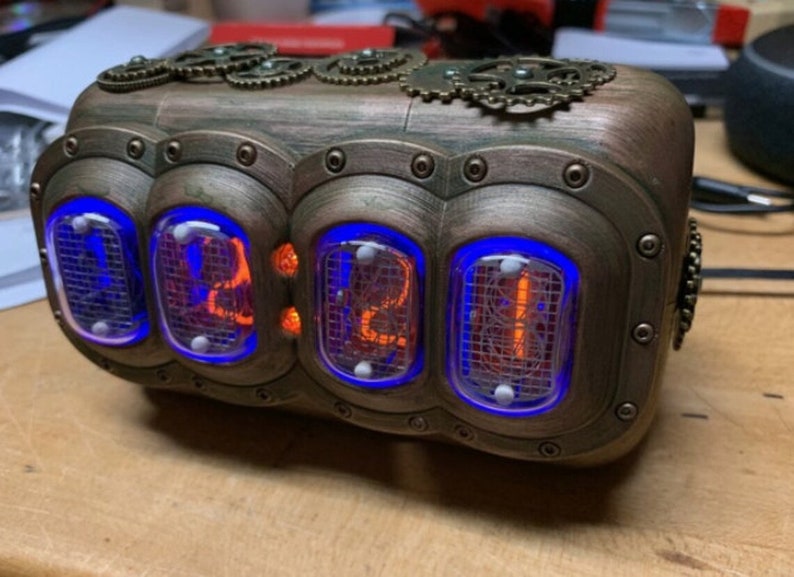 Steampunk Styled Nixie Tube Clock - Etsy