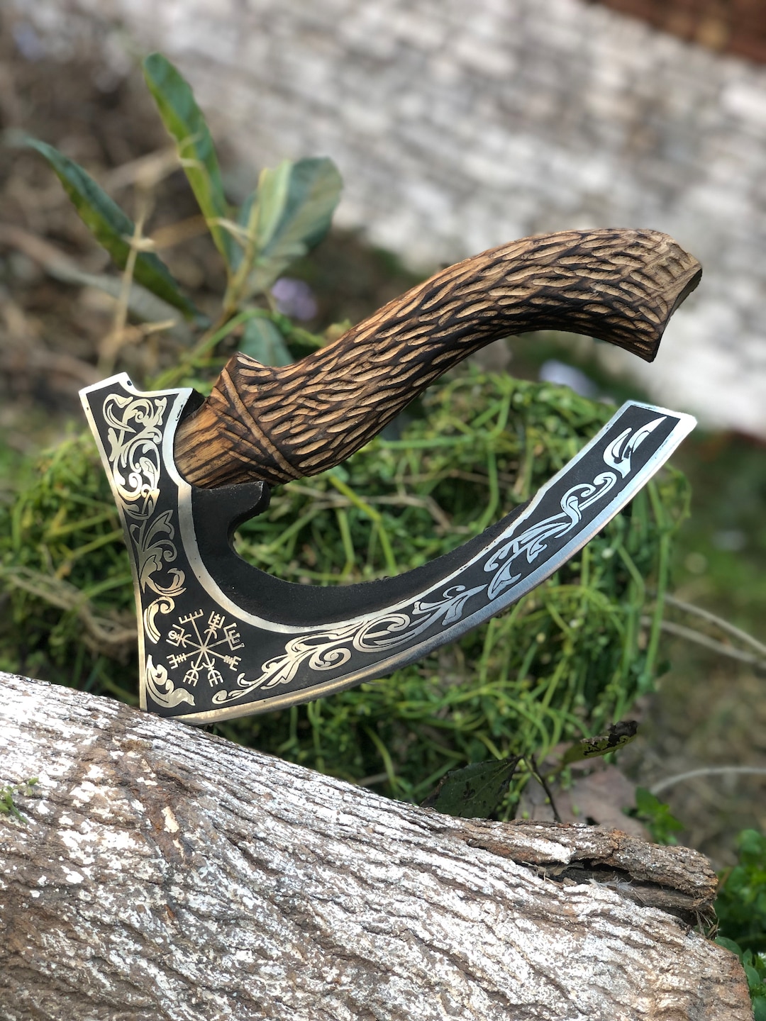 Personalised Pizza Axe, Handmade Forged Carbon Steel Pizza Slicer Axe ...