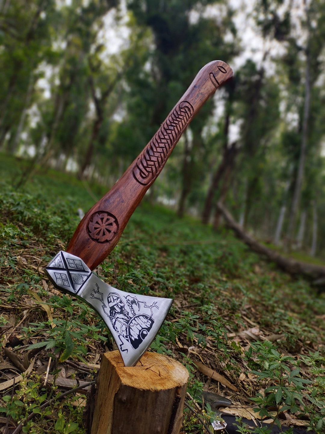 Hand Forged Tomahawk High Steel Hatchet, Camping Axe, Gift for Men ...