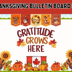 Canadian Thanksgiving Bulletin Board Kit|gratitude Classroom Activities ...