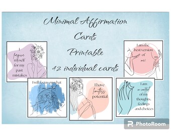 30 Printable Affirmation Cards for Self Love, Self Care. Perfect for ...