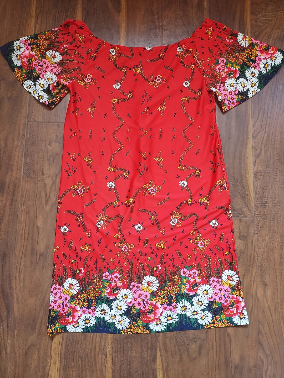 Vintage 1960's / 1970's Handmade, One of a Kind, Floral, off the ...