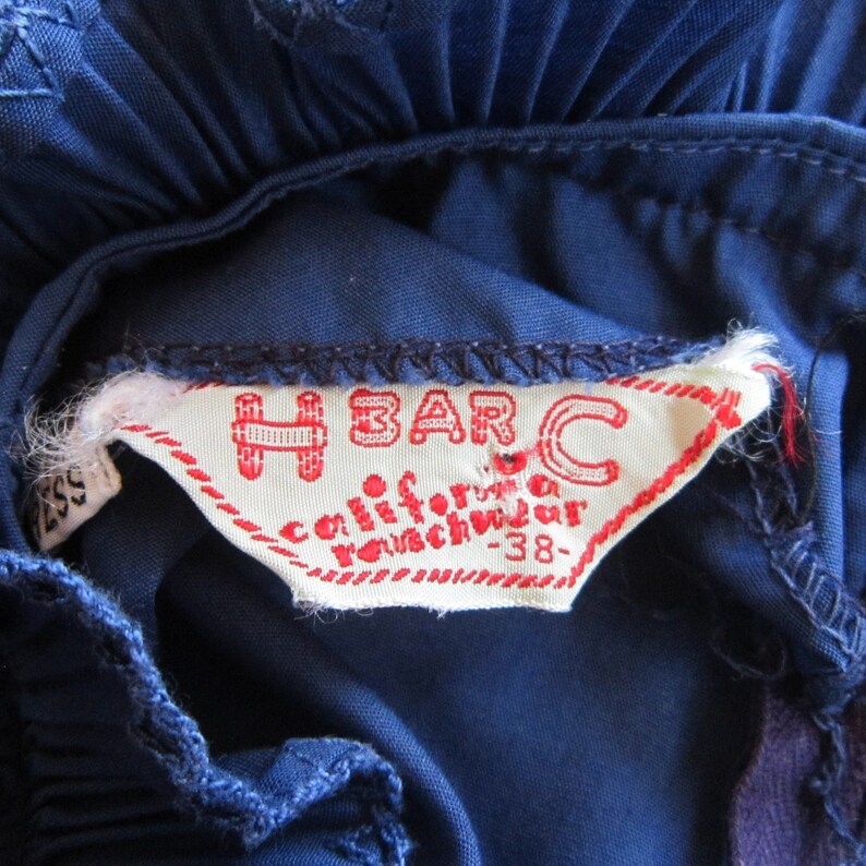 Vintage 1970's Country Western Long Sleeve Ruffle Shirt by "h Bar C ...