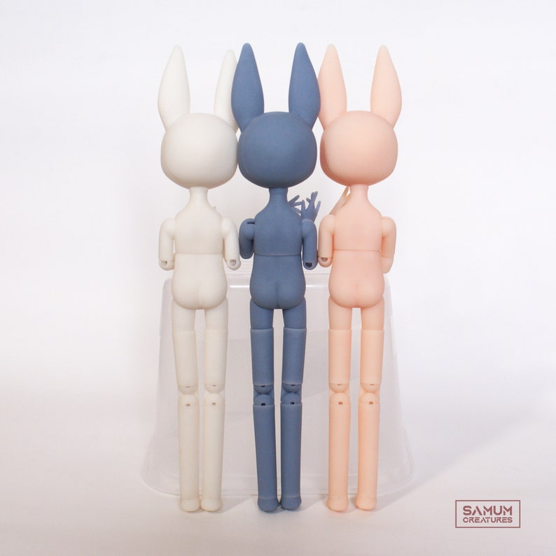 Blank Bjd Resin Doll Pair of Eyes Bunny Ball Jointed Doll OOAK ...
