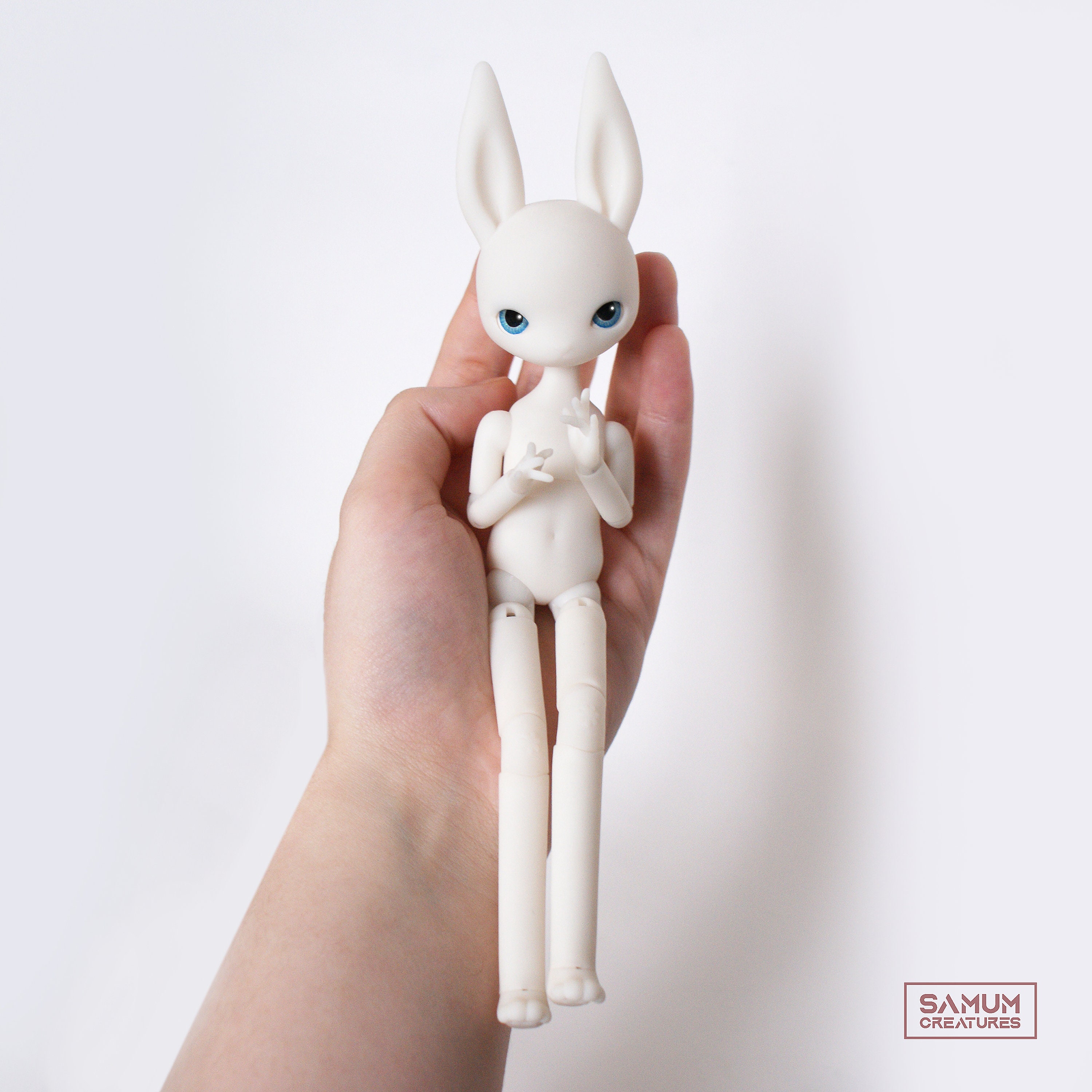 Blank Bjd Resin Doll Pair of Eyes Bunny Ball Jointed Doll OOAK ...