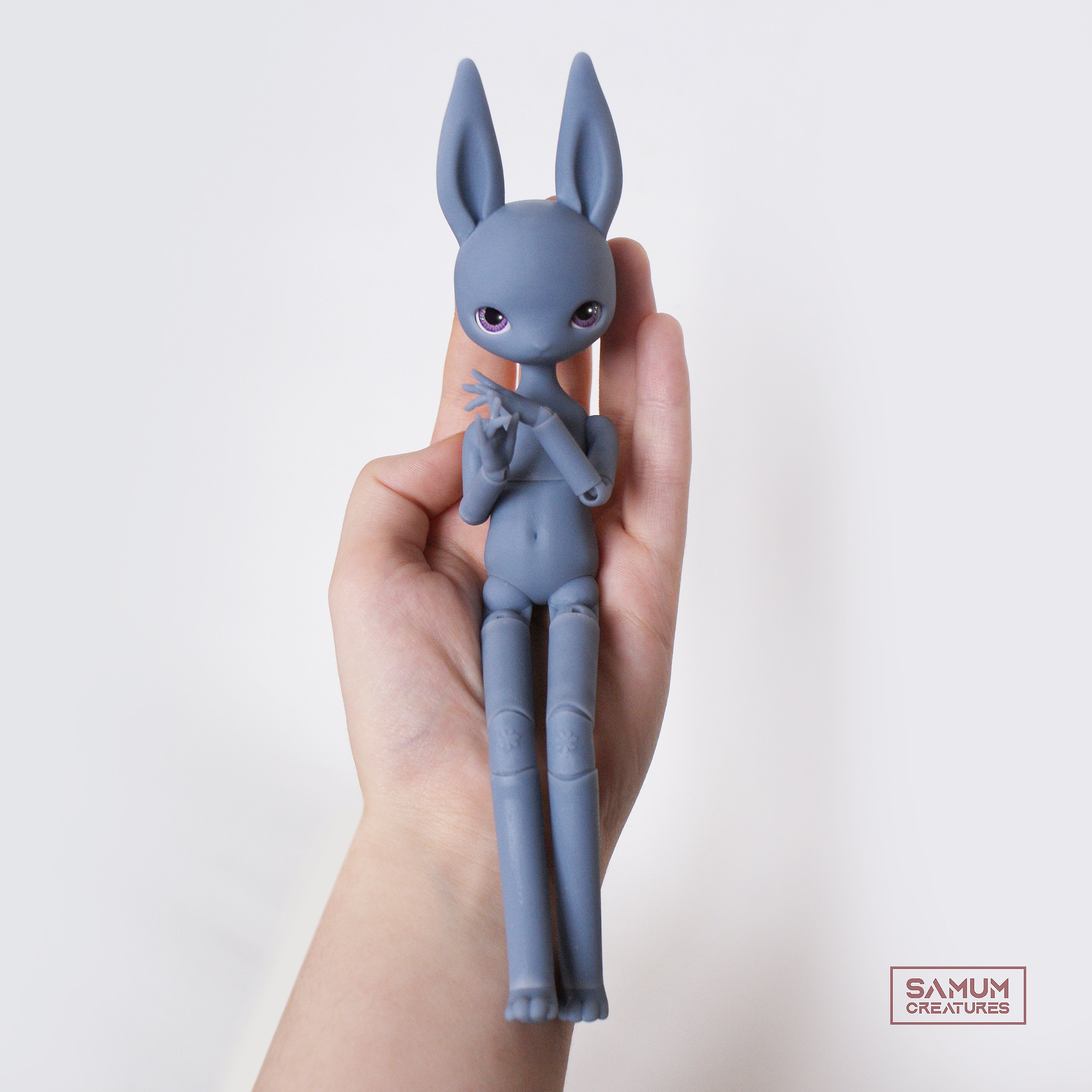 Blank Bjd Resin Doll Pair of Eyes Bunny Ball Jointed Doll OOAK ...