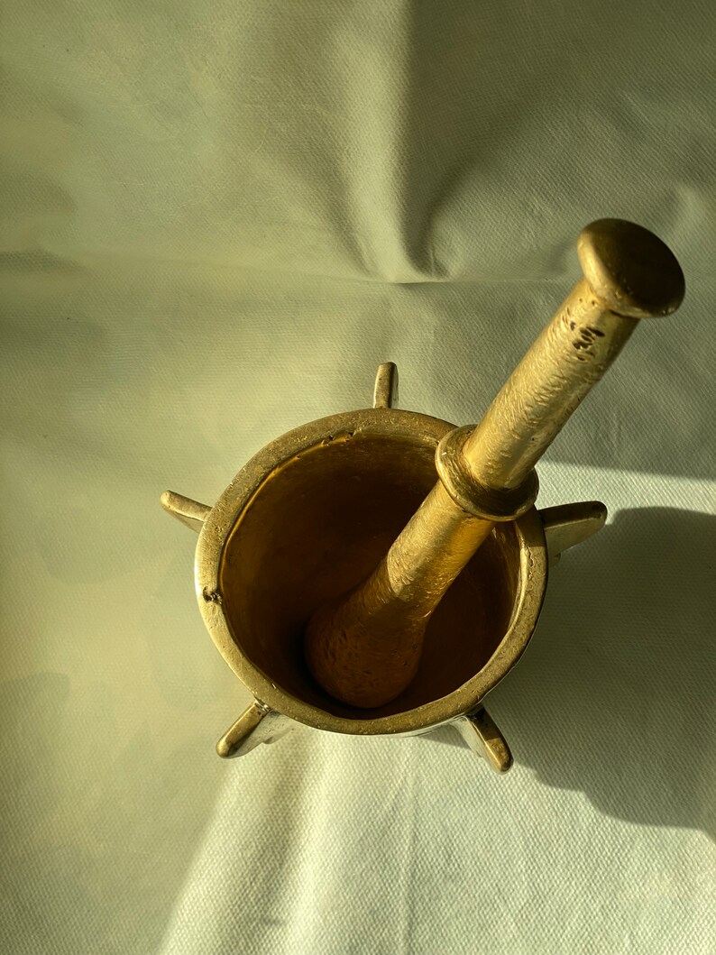 Pure Heavy Brass Mortar Made by Jewish Artisans in Morocco , Rare 5 ...