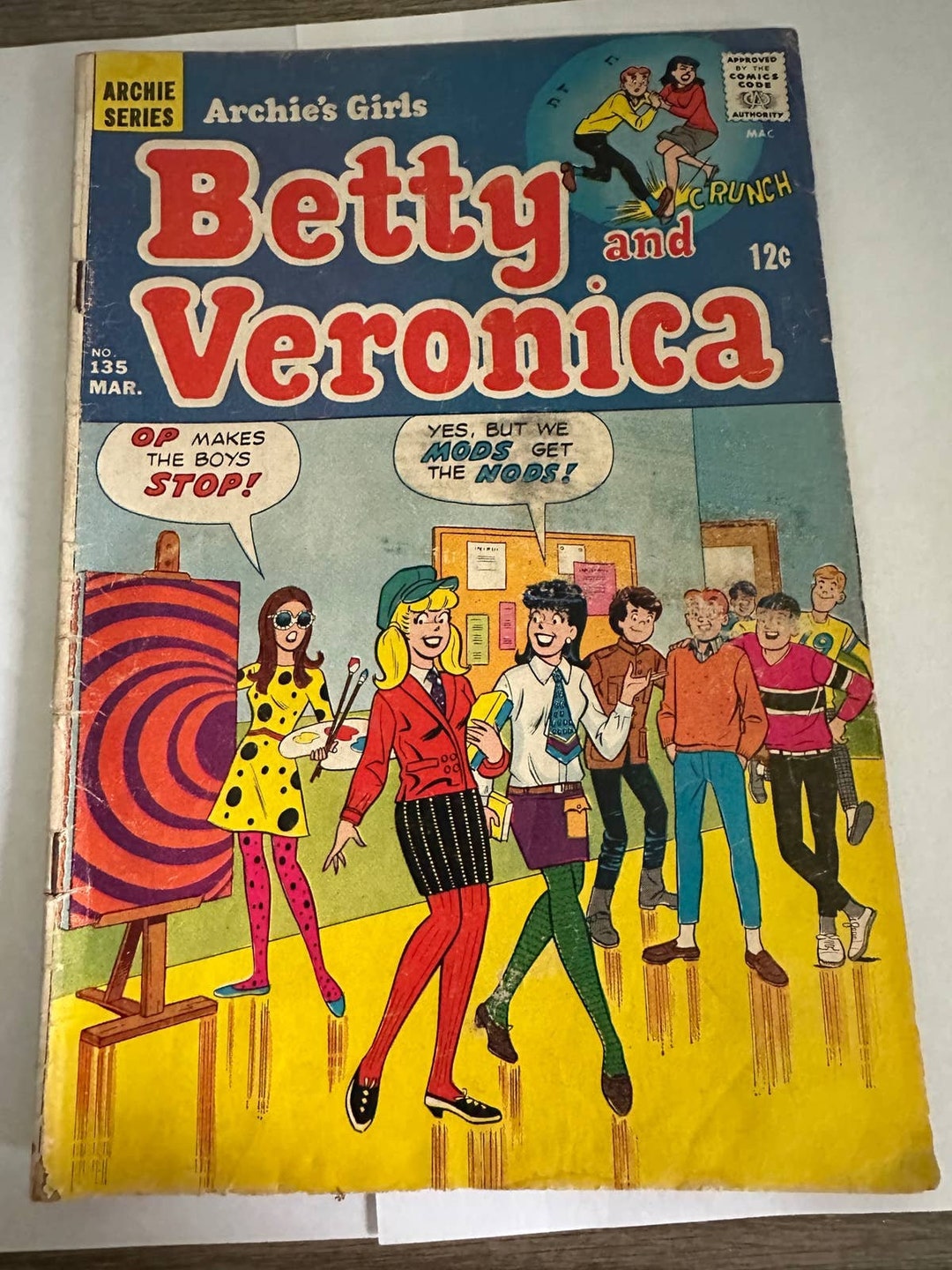 Archie Series Archie's Girls Betty and Veronica #135 March 1967 - Etsy
