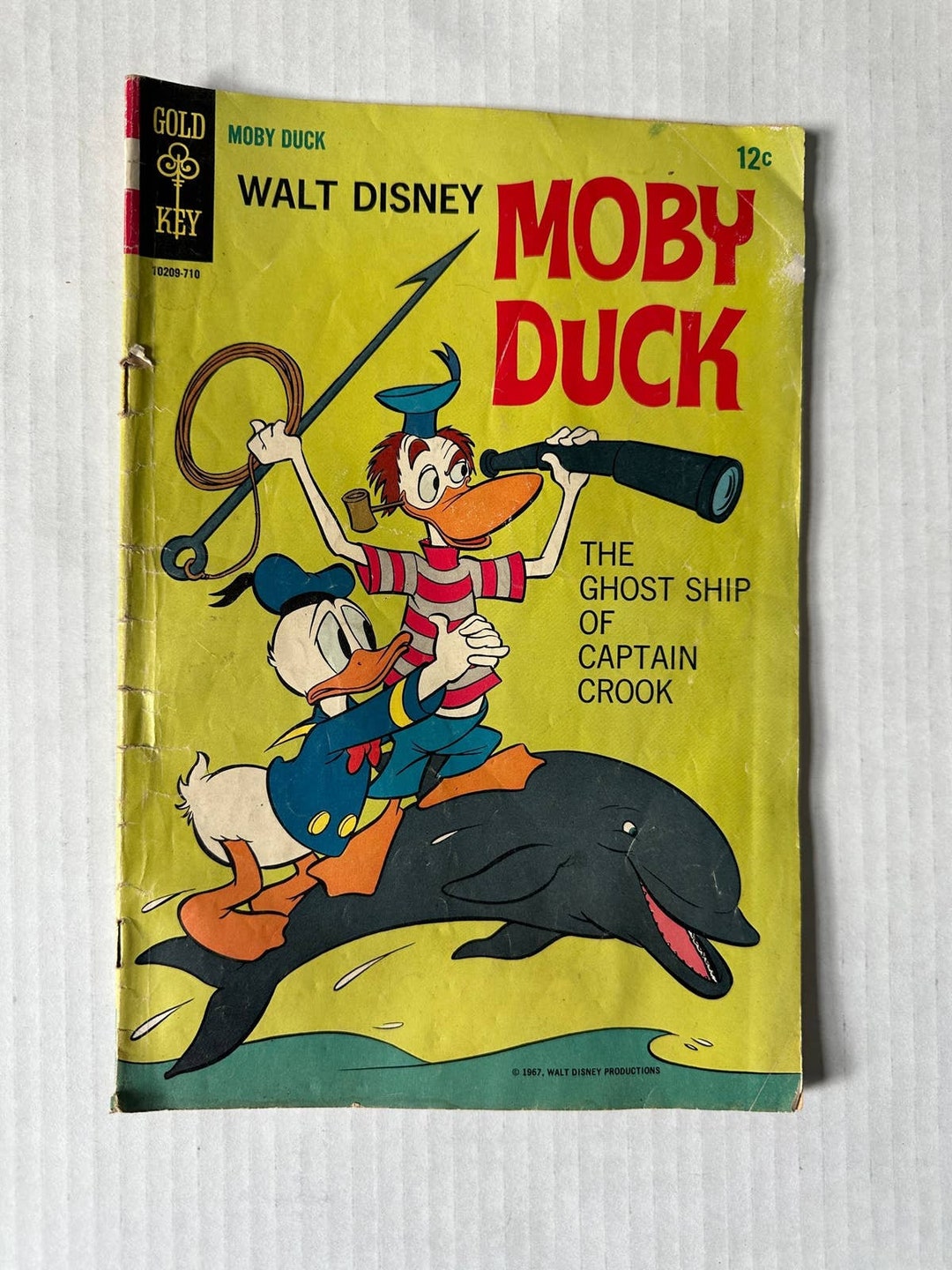 Gold Key Walt Disney Moby Duck #1 1967 the Ghost Ship of Captain Crook - Etsy