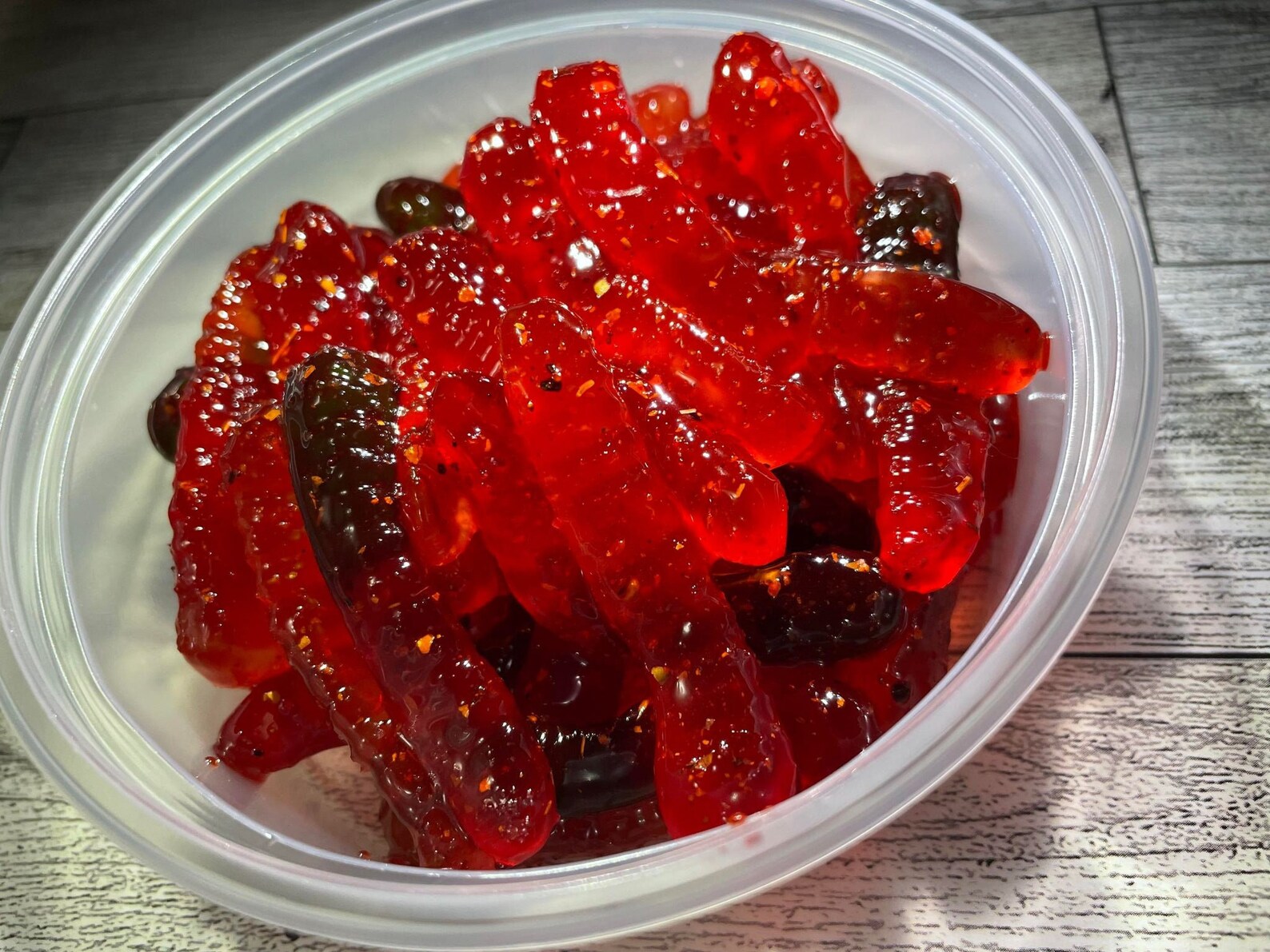 Dulces Enchilados - Chamoy Candy Gummy Worms - Exotic Spicy Candy ...