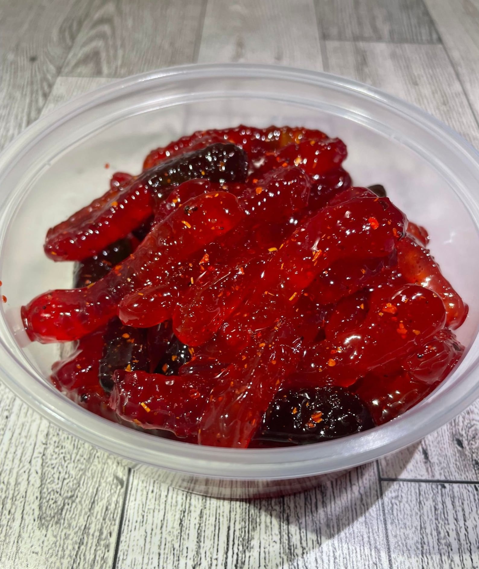 Dulces Enchilados - Chamoy Candy Gummy Worms - Exotic Spicy Candy ...