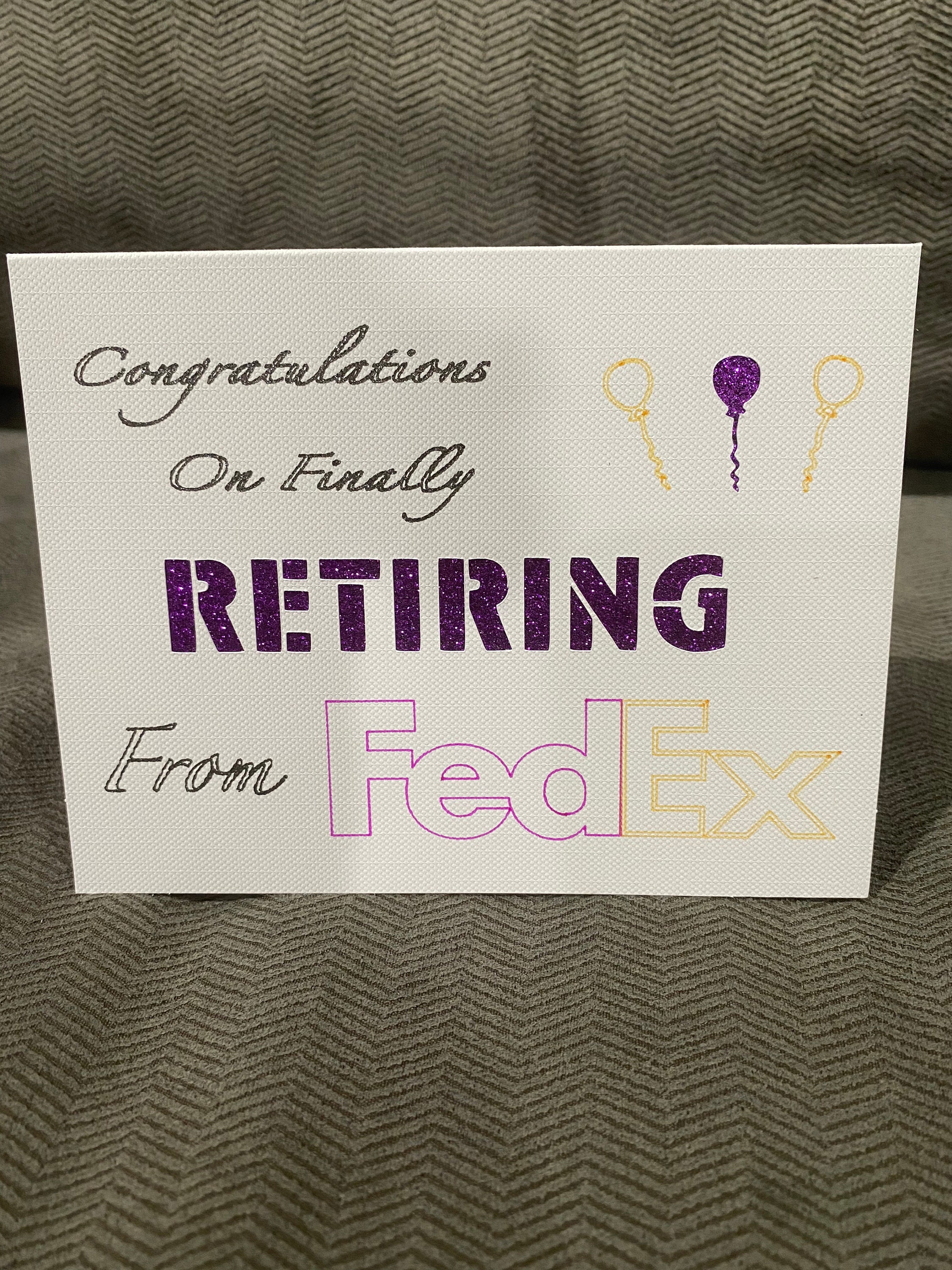 Fedex Retirement Card - Etsy