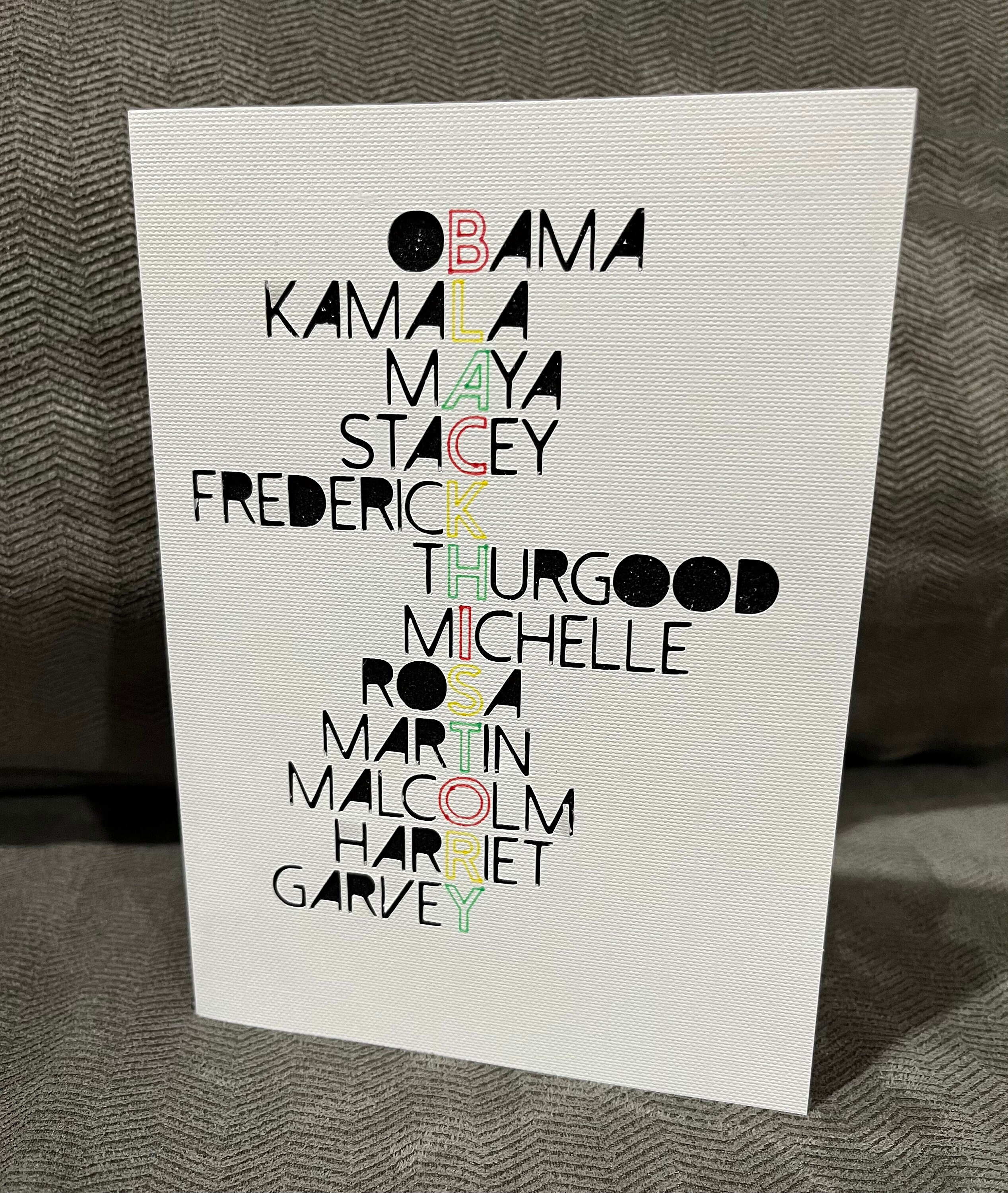 Black History Cutout Card - Etsy