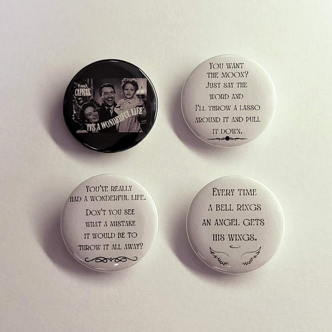 It's a Wonderful Life Button Set 1.25 - Etsy