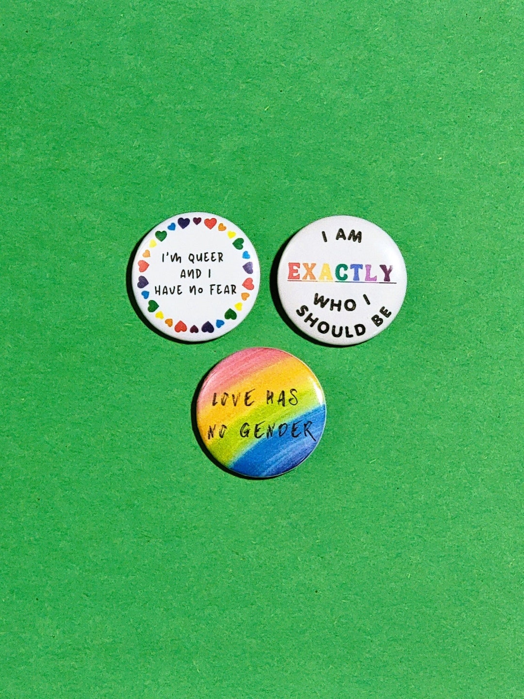 Lgbtq/pride Pinback Buttons, 1.25" - Etsy